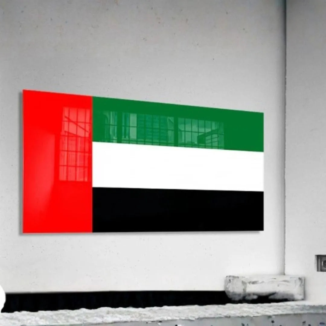 UAE National Day Acrylic Wall Flag | Modern Patriotic Decor – arcdew.com